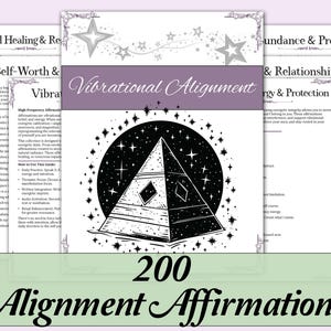 200 Vibrational Alignment Affirmations | Raise Frequency, Energetic ...
