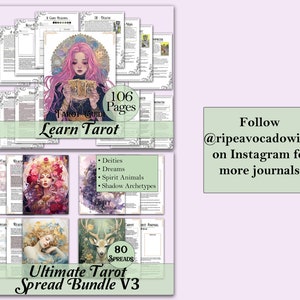 Ultimate Tarot Spread Bundle Vol. 2 + Journal & Guide | 80 Spreads for ...