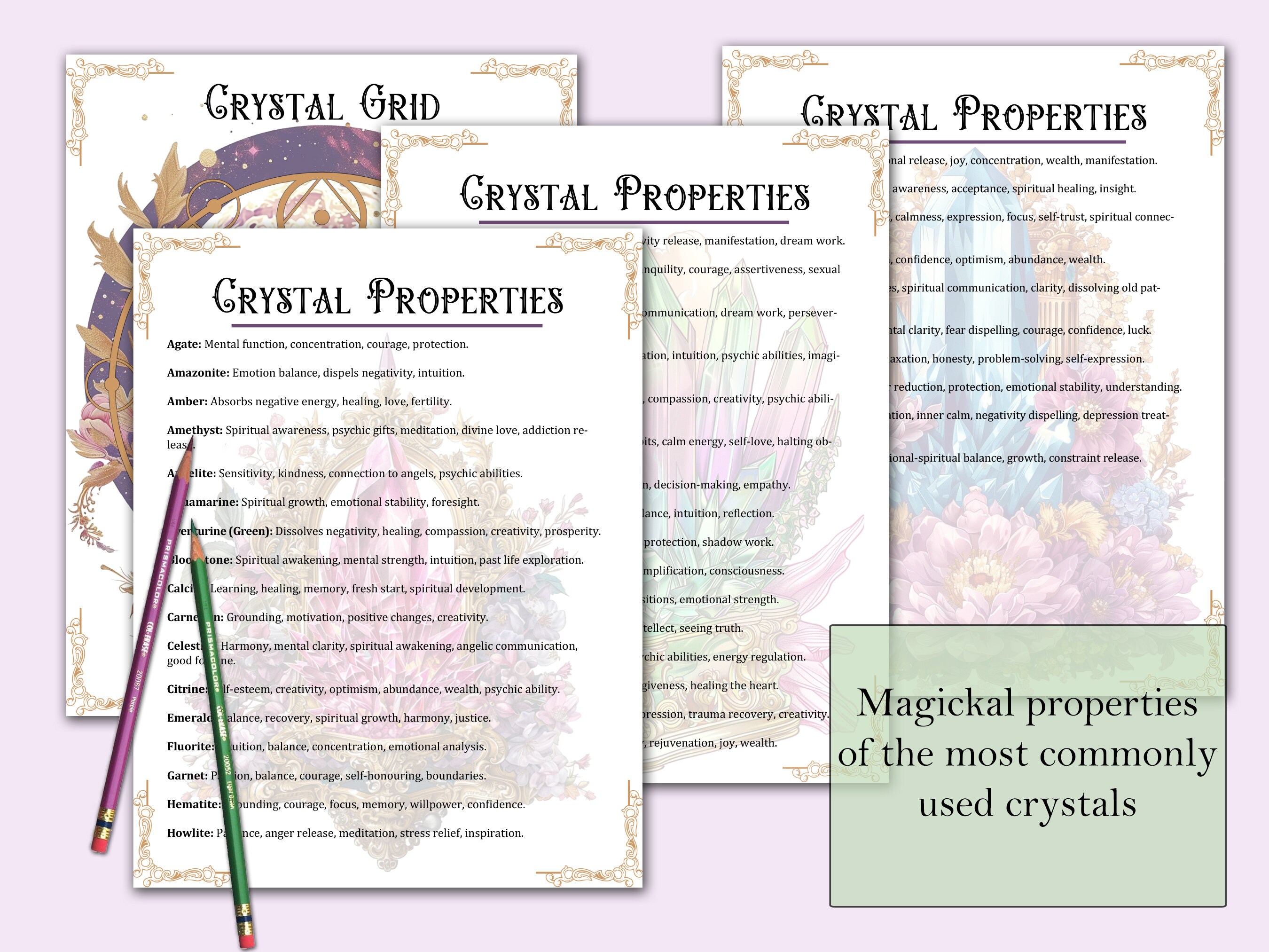 Crystal Guide | Crystal Meanings, Shapes, Uses in Spell Work ...