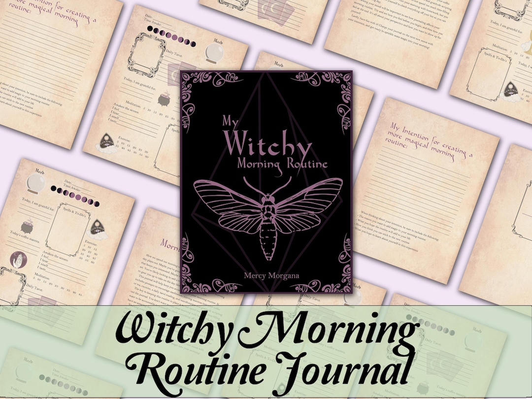 Witchy Morning Routine Journal | Daily Tarot, Meditation, Manifestation ...