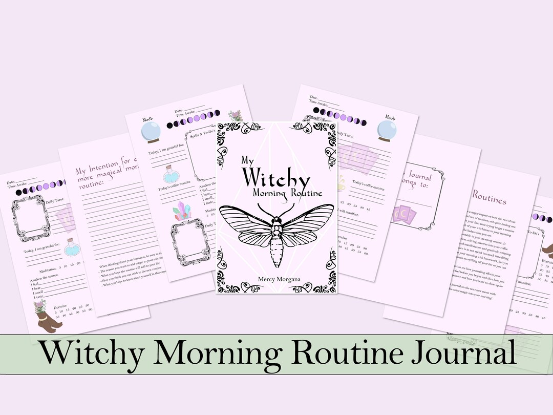 Witchy Morning Routine Journal Daily Tarot, Meditation, Manifestation ...