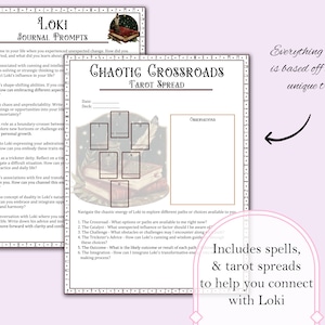 Loki Book of Shadows Bundle | Spells, Rituals, Tarot Spreads, History ...