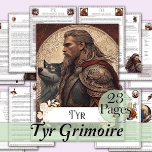 Tyr Book of Shadows Bundle | Norse God of War, Law, & Justice | Spells ...