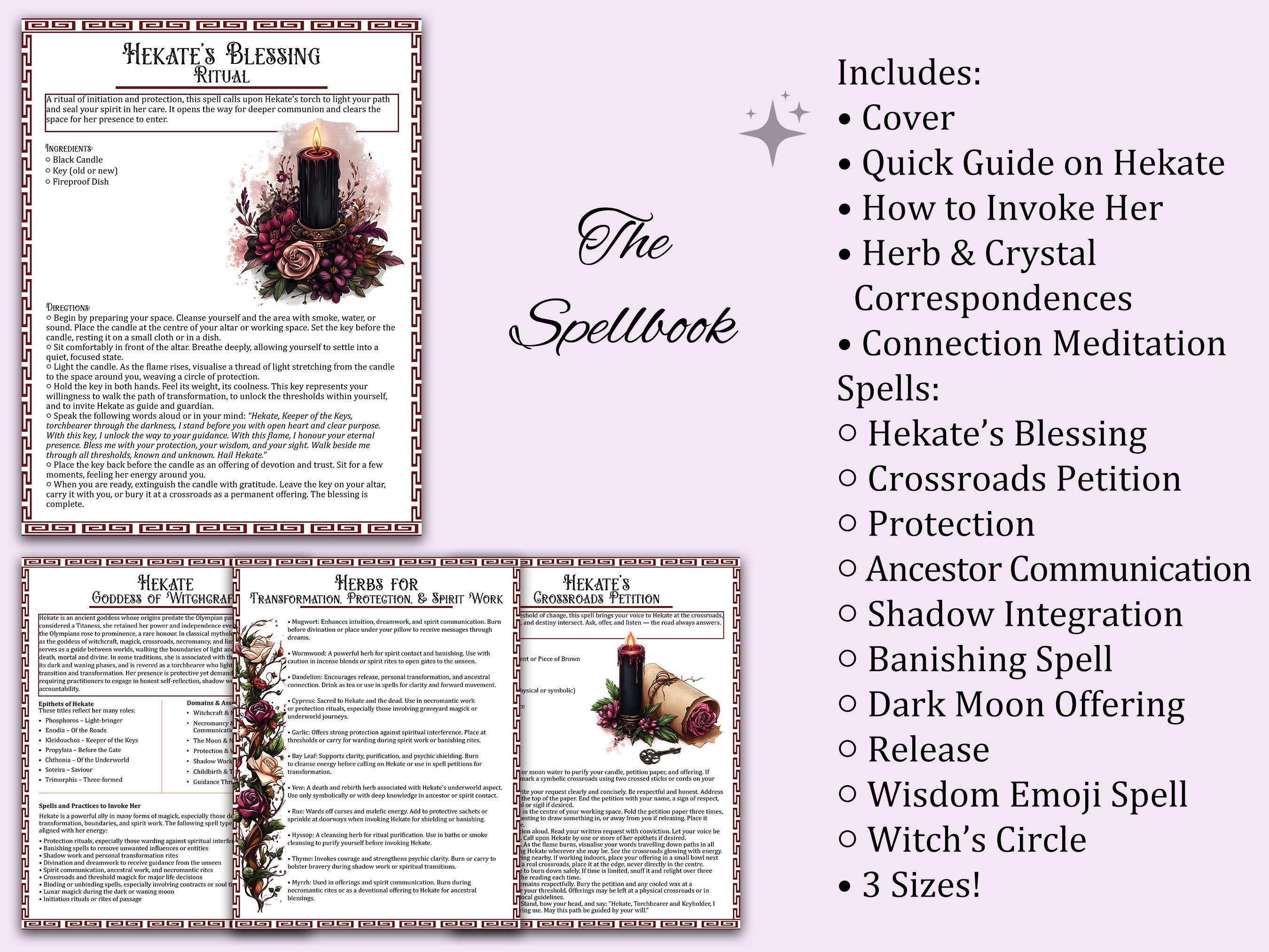 Complete Hekate Book of Shadows Bundle | Spells, Rituals, Shadow Work ...
