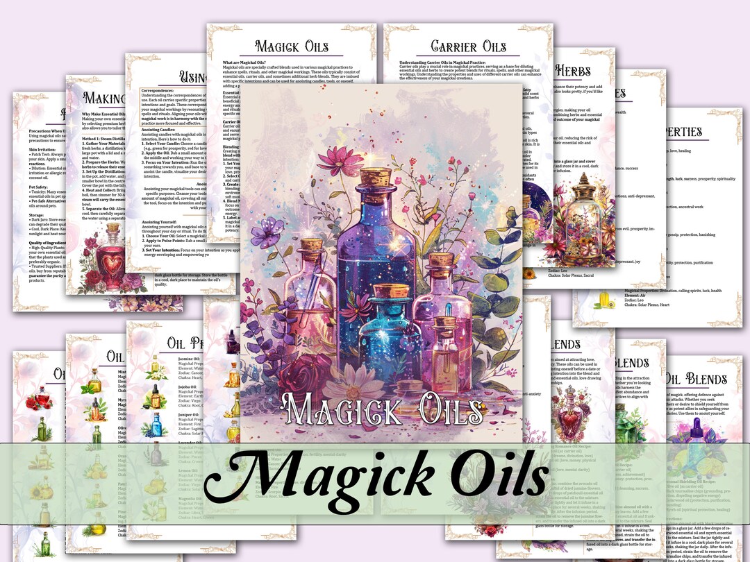 Magick Oils Guide | Make and Use Your Own Ritual Oil Blends, With ...