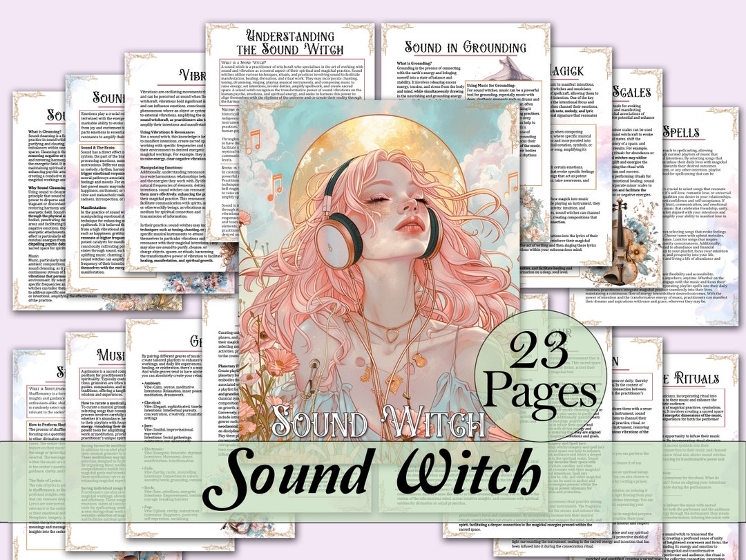 Sound Witch Bundle | Guide to Music & Vibration in Magick, Spells ...