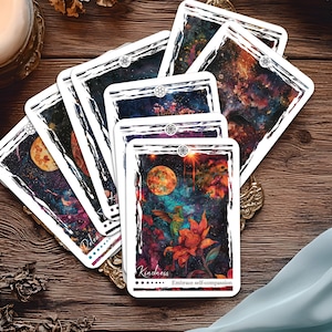 Shadow Work Oracle Card Deck With Guidebook & Box | Full Colour ...
