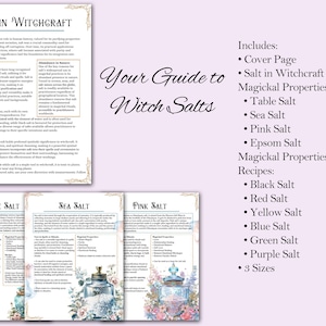 Witch's Salt Guide + Recipes | How to Craft and Use Coloured Salts in ...