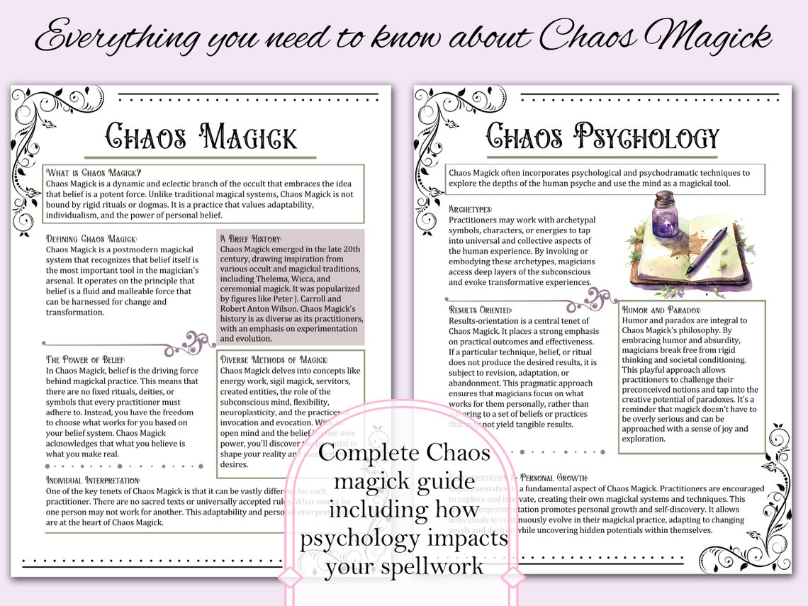 Chaos Magick 101 | Guide, Sigils, Servitors, Spirits, and More ...