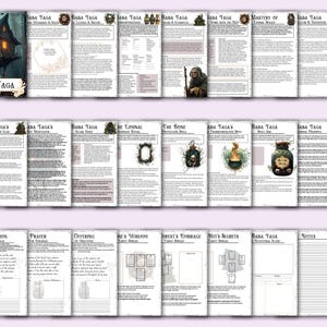 Baba Yaga Book of Shadows Bundle | Slavic Goddess of Witchcraft, Spells ...