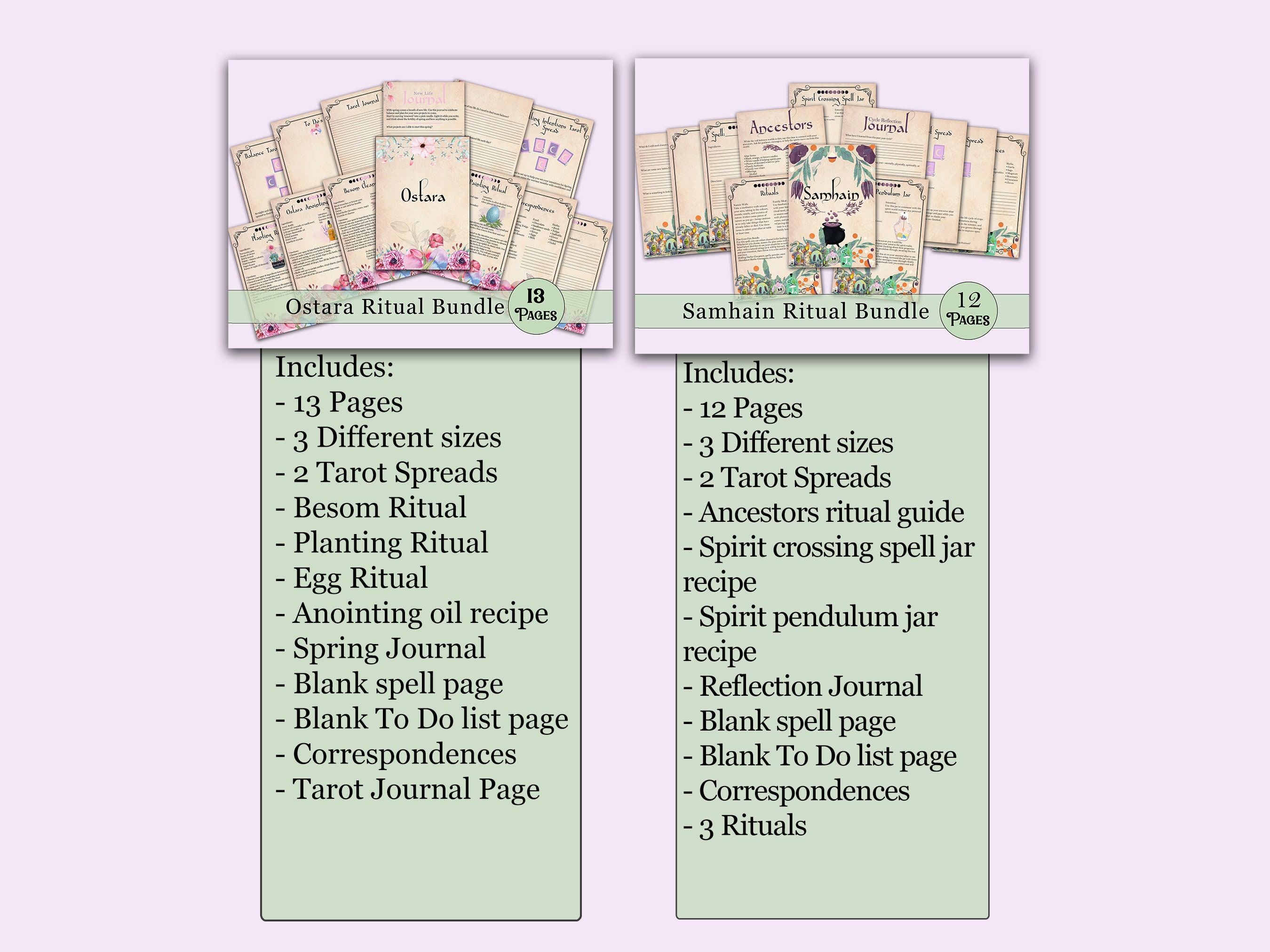 Ultimate Sabbat Book of Shadows Bundle | All 8 Sabbats | Spells ...