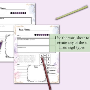 Sigil Magick Guide & Worksheets | How to Create and Use Sigil in Your ...