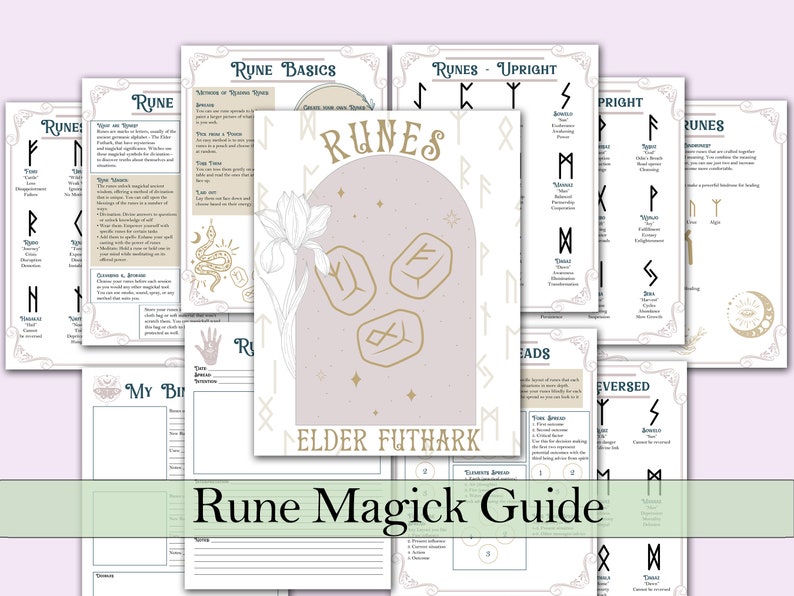 Rune Magick Guide Meanings, Spreads, Reading Guide, and Dictionary ...