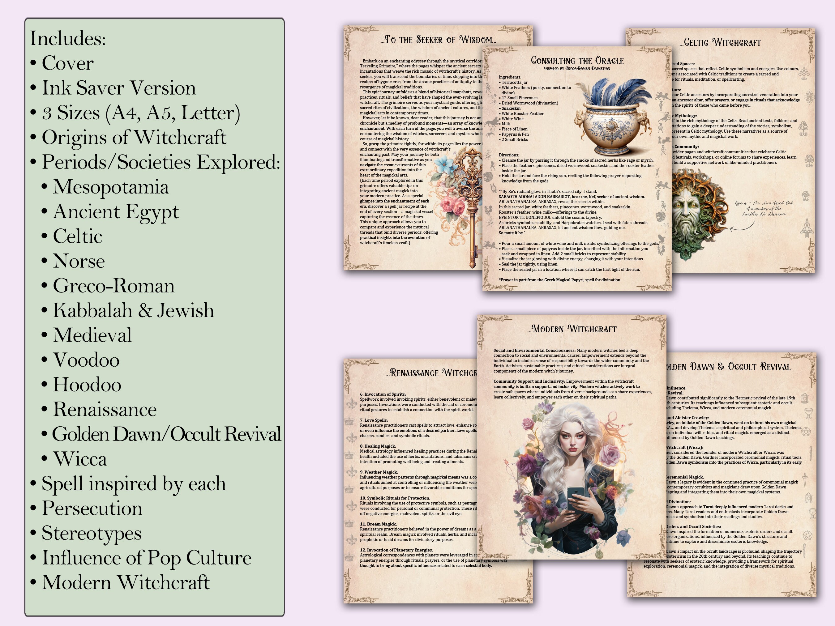 Time Traveling Grimoire History of Witchcraft and Magick Book of ...