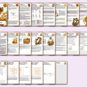 Apollo Book of Shadows Bundle | Rituals, Tarot Spreads, History, Spells ...