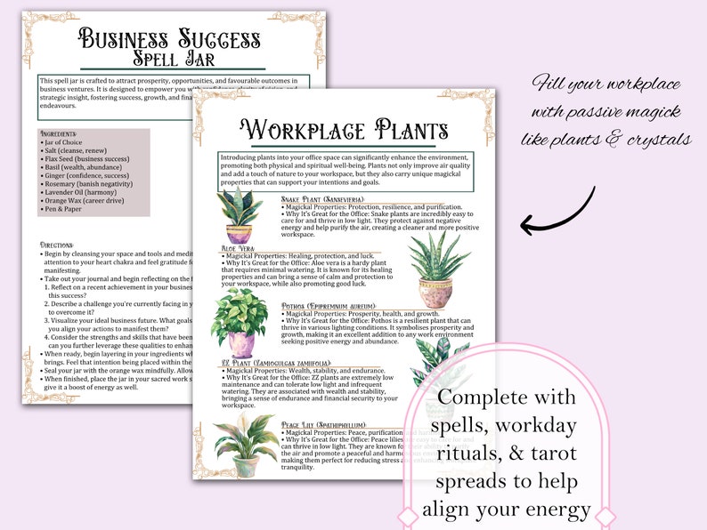 Work Witch Bundle | Guide to Magick in the Workplace, Spells, Rituals ...