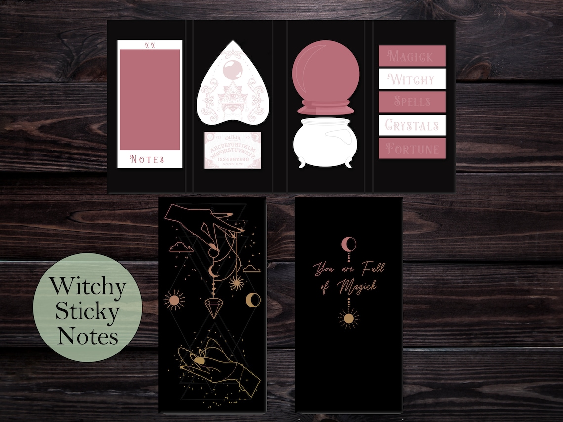 Full of Magick Sticky Note Booklet 400 Sheets, 10 Pads With 40 Sheets ...