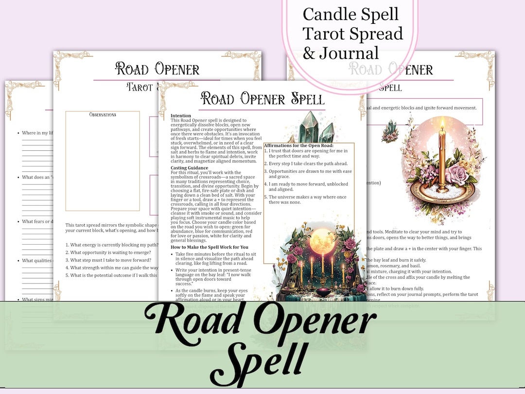 Road Opener Spell Kit | Crossroads Ritual, Remove Energetic Blocks ...