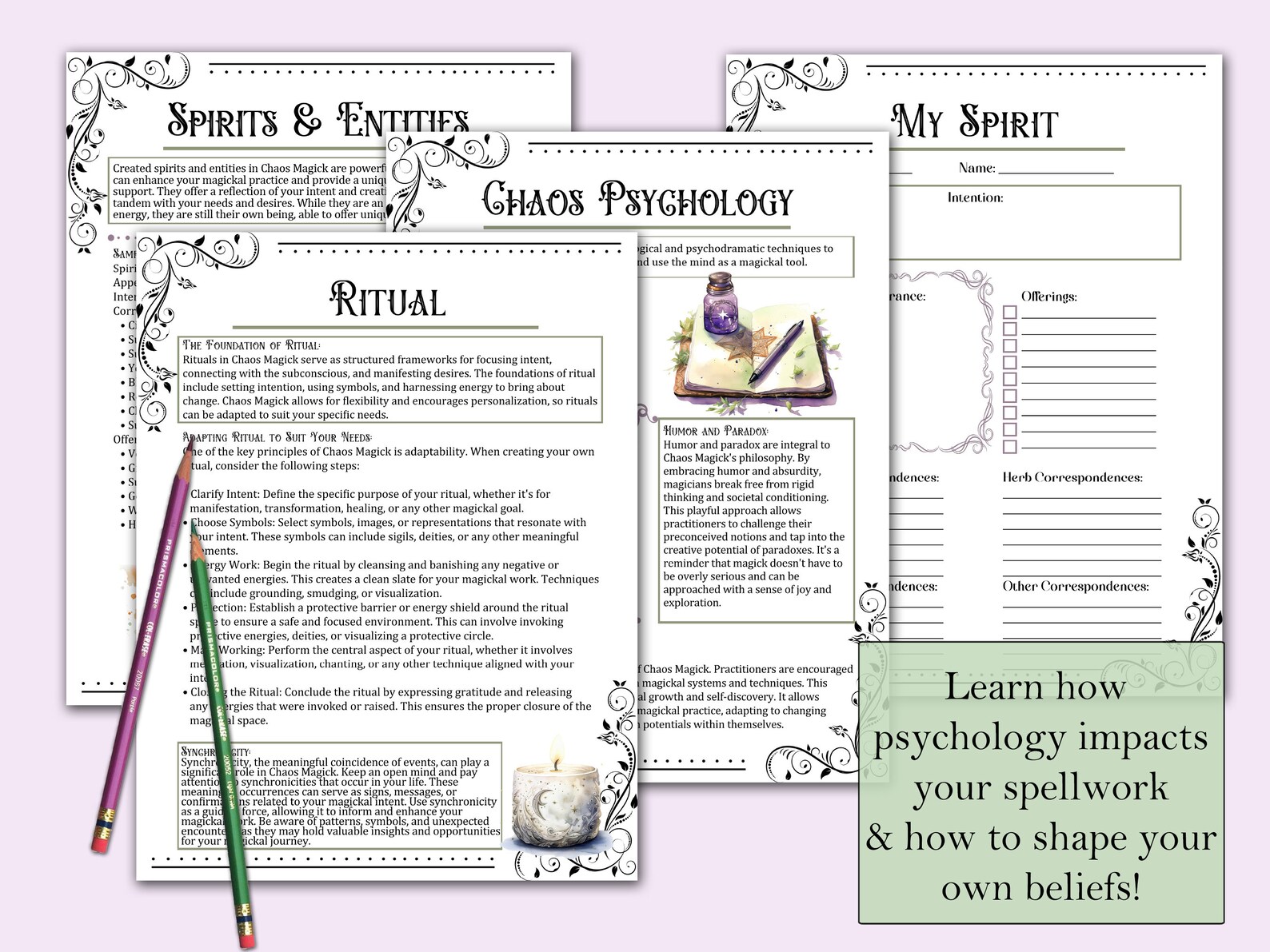 Chaos Magick 101 Guide, Sigils, Servitors, Spirits, and More Printable ...