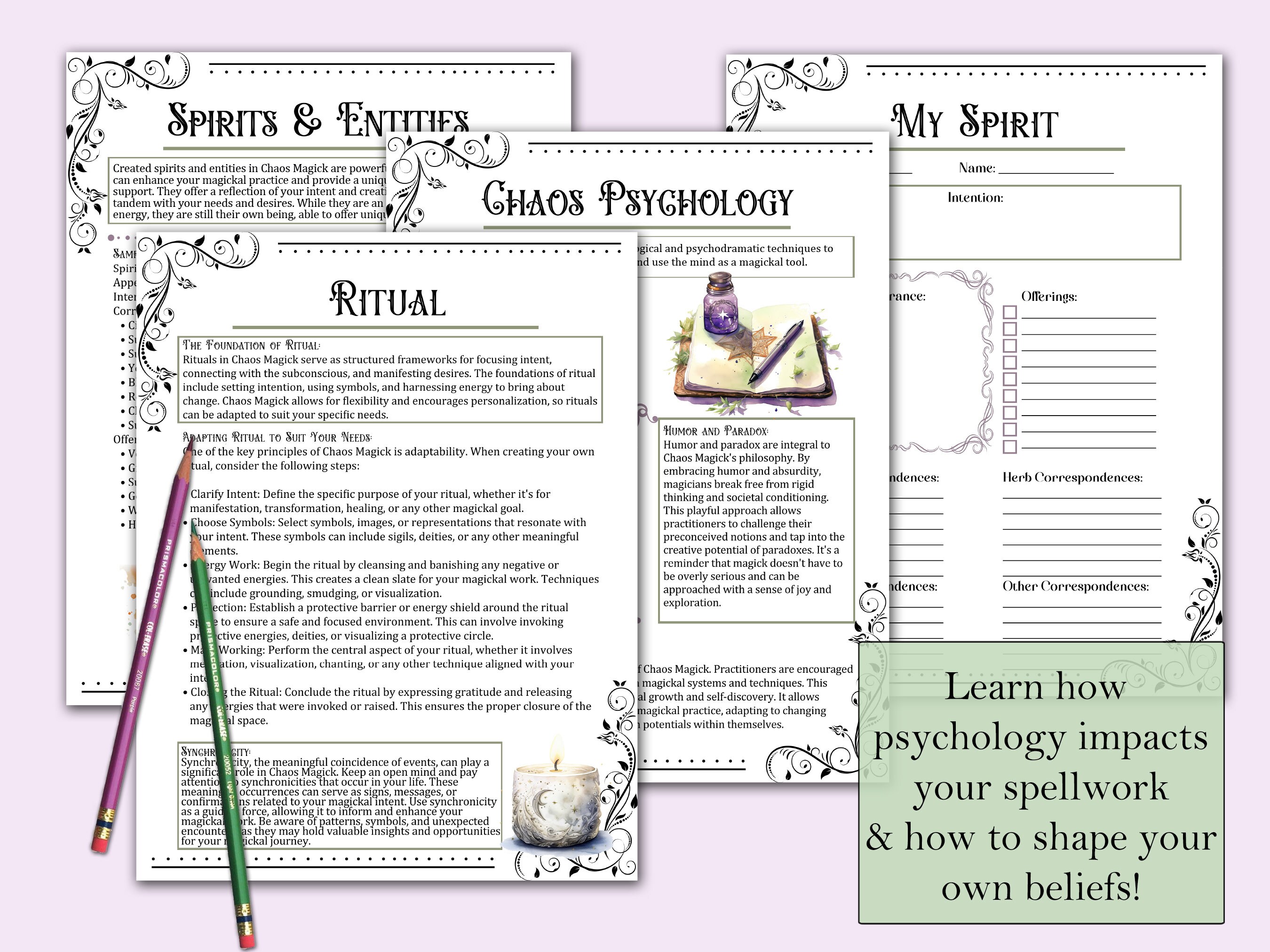 Chaos Magick 101 Guide, Sigils, Servitors, Spirits, and More Printable ...