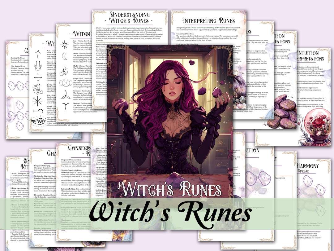 Witches Runes | Guide, Cheat Sheet, Spreads, How to Create, Consecrate ...