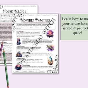 House Magick Book of Shadows Bundle Cleansing, Warding, Rituals, and ...