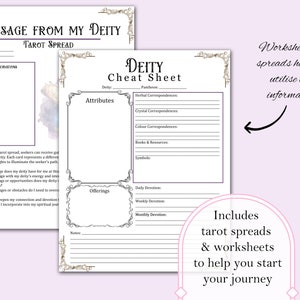 Deity Work Guide + Worksheets | How to Build and Maintain Connections ...
