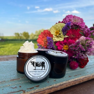 Whipped Tallow Balm: Grassfed, Natural Face Cream, Unscented/scented - Etsy