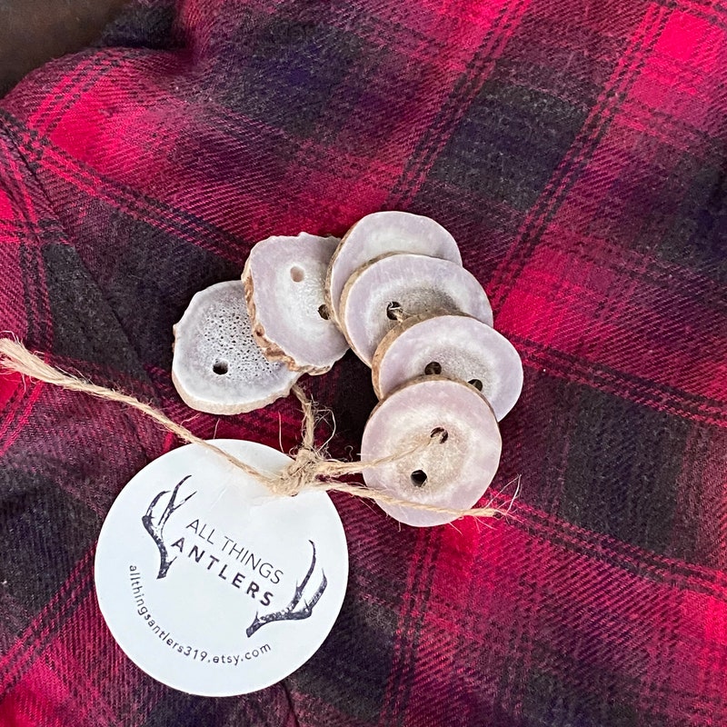 Large Antler Horn Buttons - Etsy