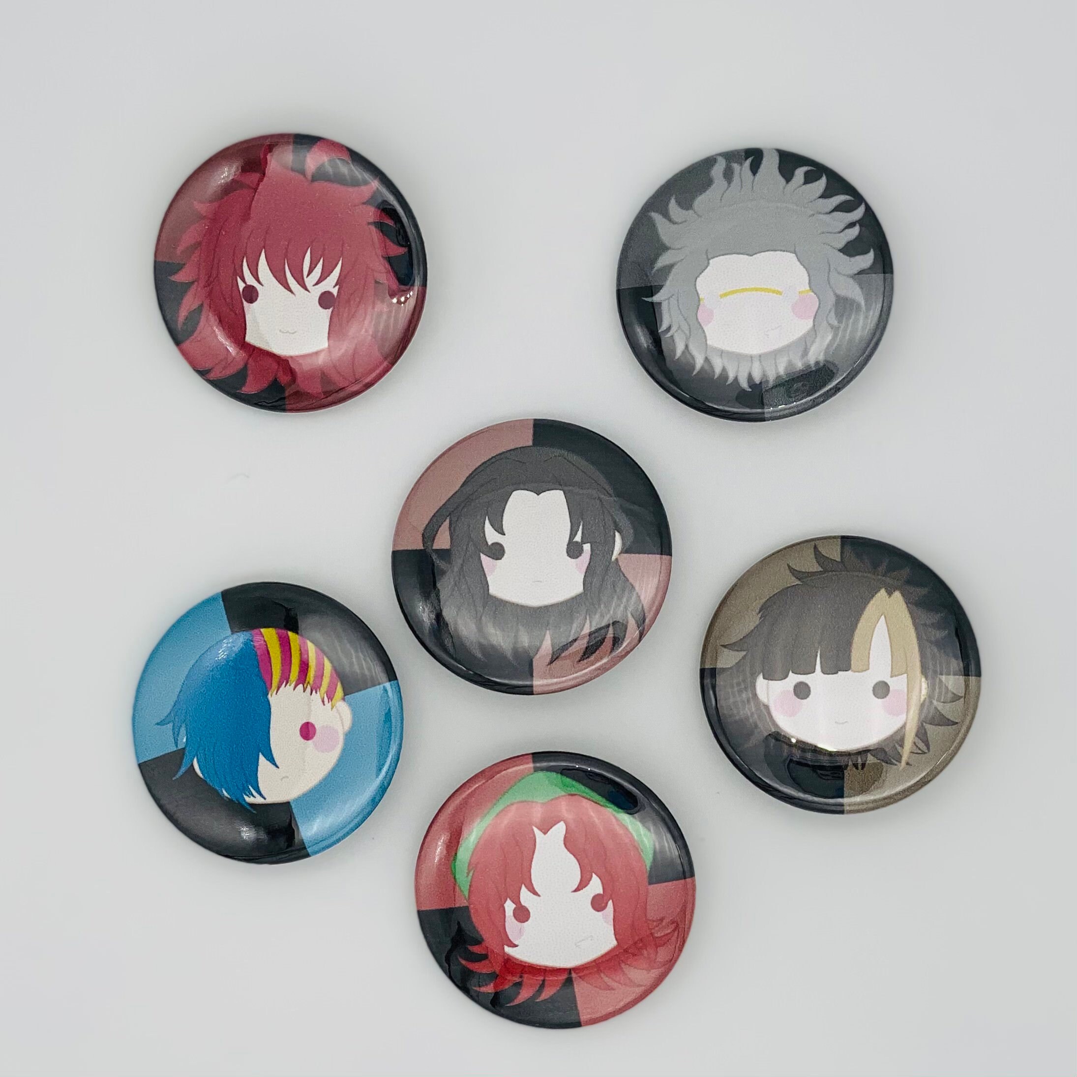 Super Chibi YTTD Buttons - Etsy