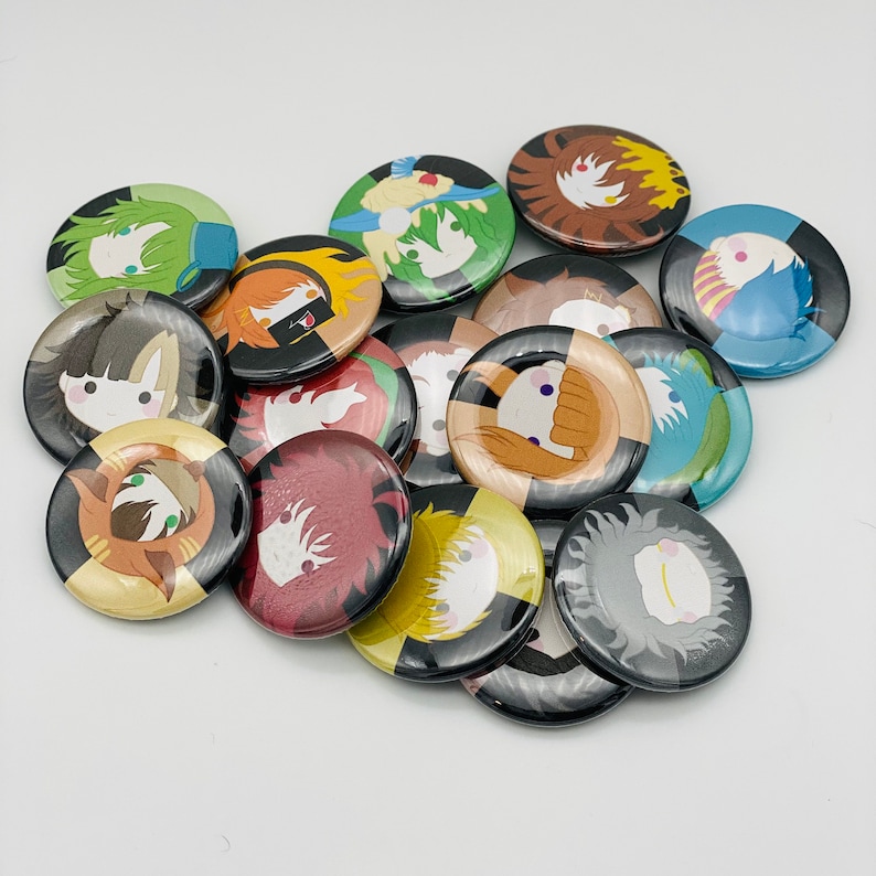 Super Chibi YTTD Buttons - Etsy