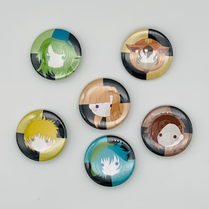 Super Chibi YTTD Buttons - Etsy