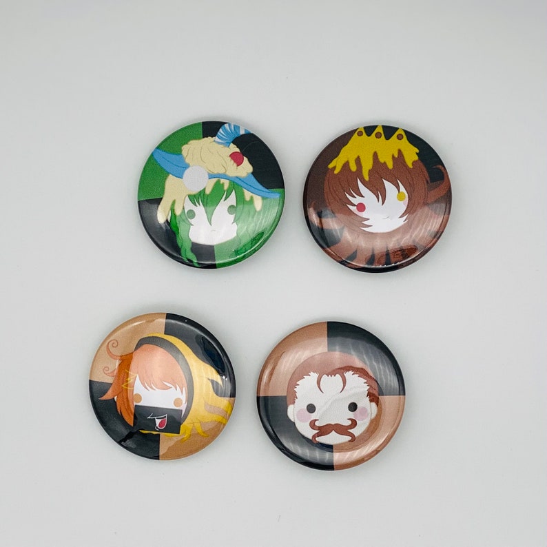 Super Chibi YTTD Buttons - Etsy
