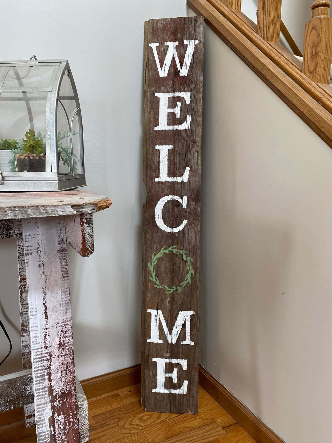 Barnwood Welcome Sign - Etsy