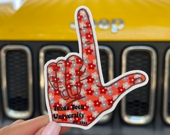 Texas Tech Red Raiders 4 Inch State Shape Vinyl Decal Sticker - Etsy