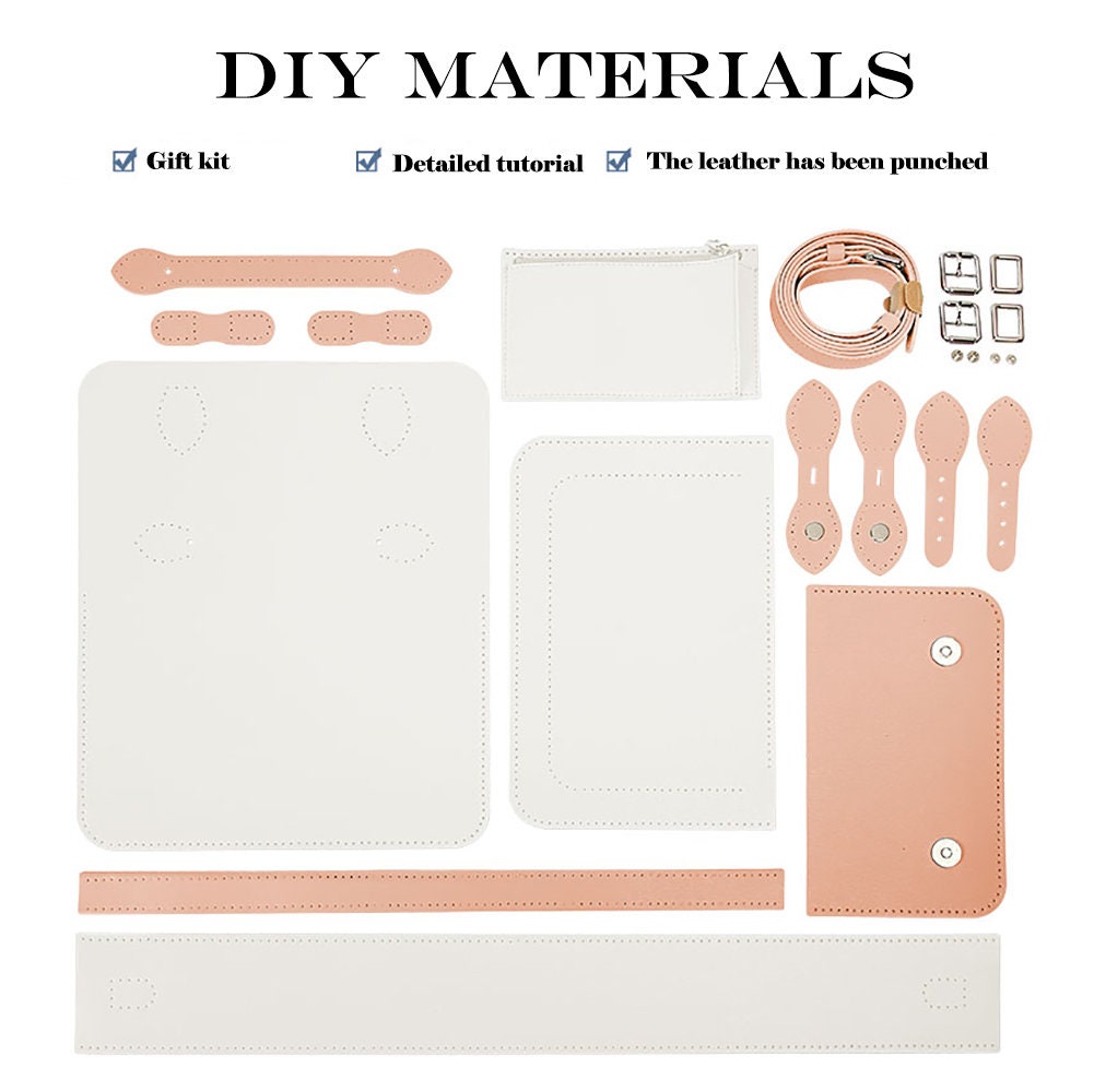 Handmade Bag Making Material Set DIY Crafts Leather Shoulder Bag With ...