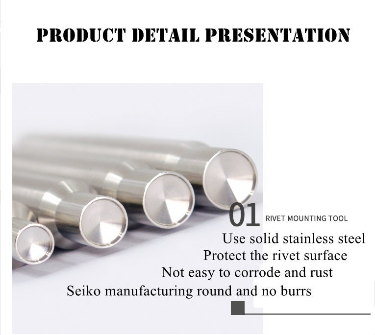 6/8/9/10mm Rivet Mounting Tool Rivet Punch Leather Craft - Etsy