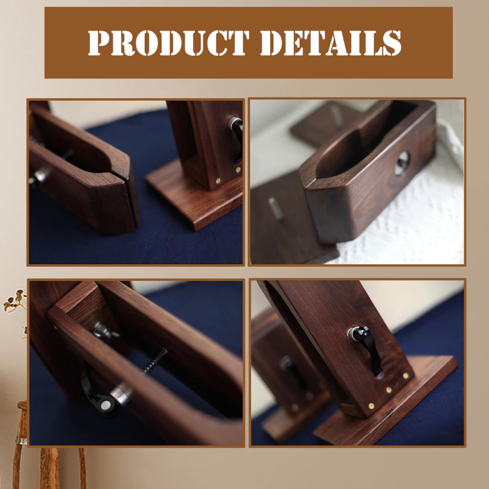 Leather Wooden Sewing Pony Horse Table Desktop Lacing Sewing Clamp for ...