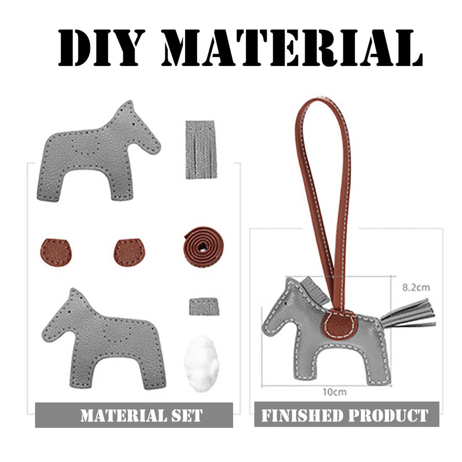 Women Shoulder Bag DIY Kit Genuine Leather Bag Materials Kit - Etsy