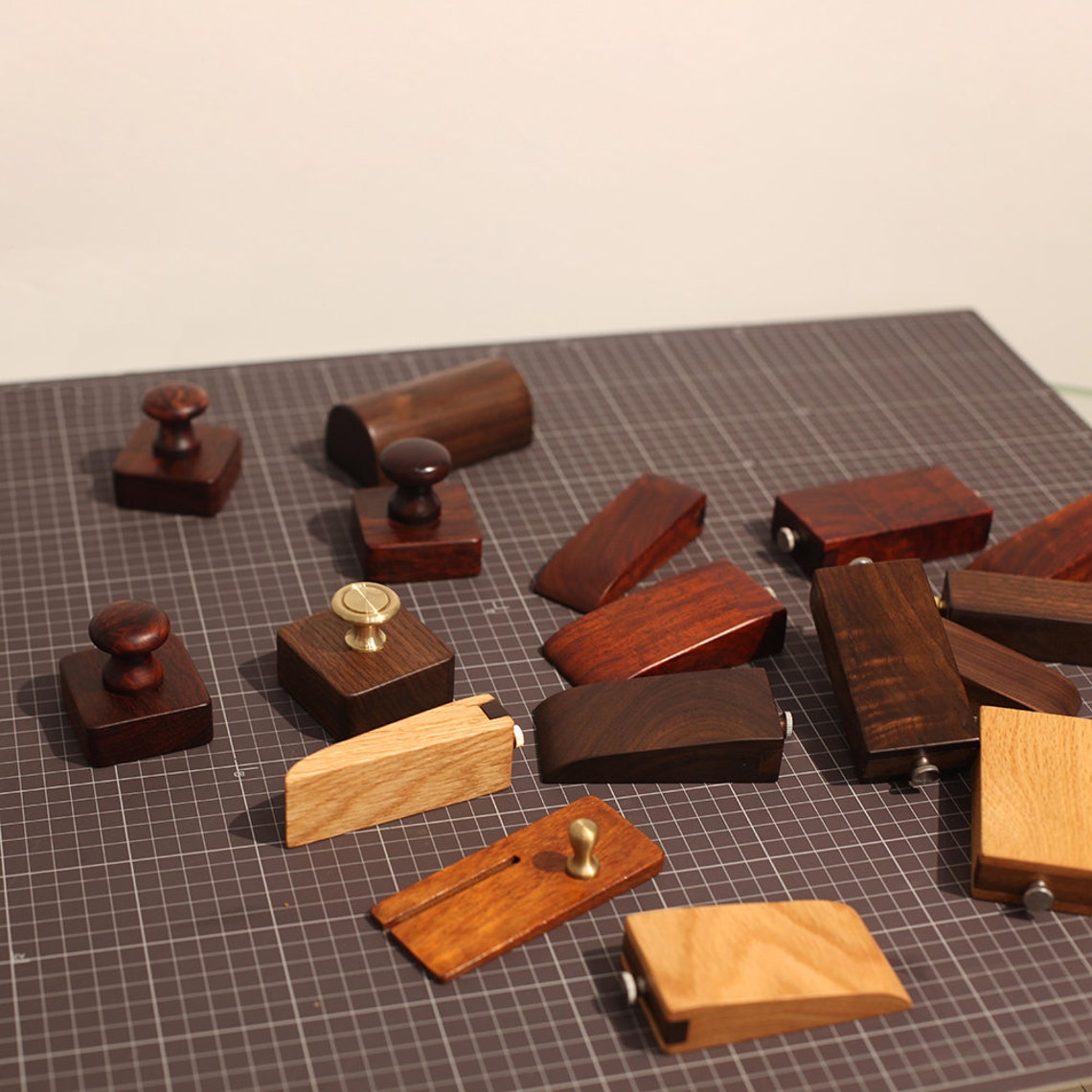 DIY Wooden Leather Edge Sanding Block Vegetable Tanned Leather Strop ...