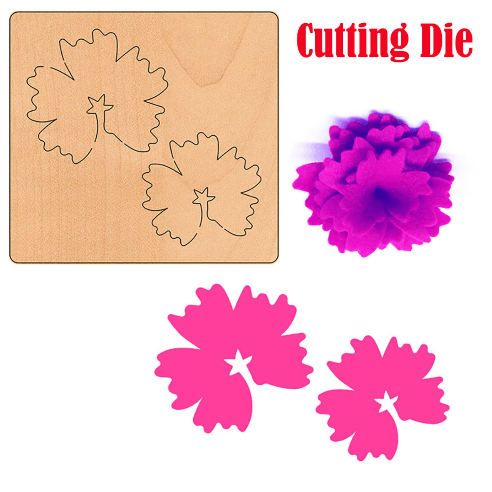 Carnation Cutting Dies Leather Punching Dies Template Knife Cutter for ...