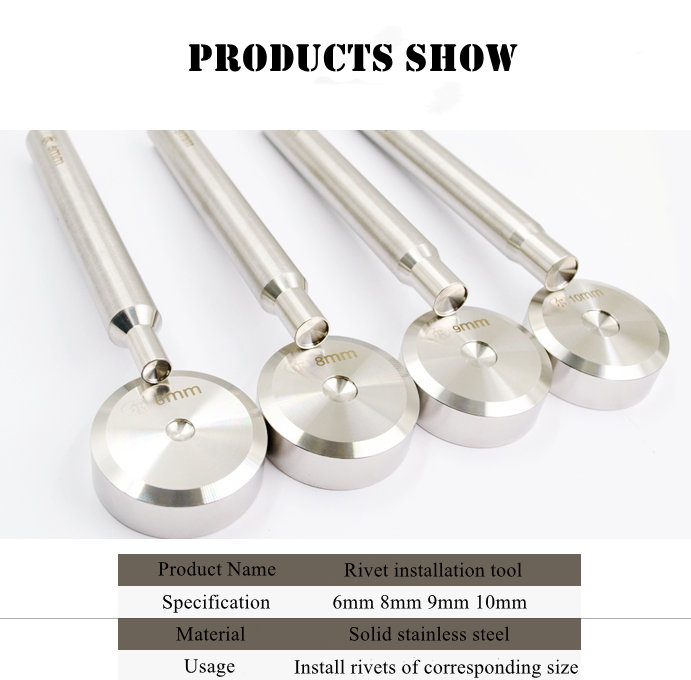 6/8/9/10mm Rivet Mounting Tool Rivet Punch Leather Craft - Etsy