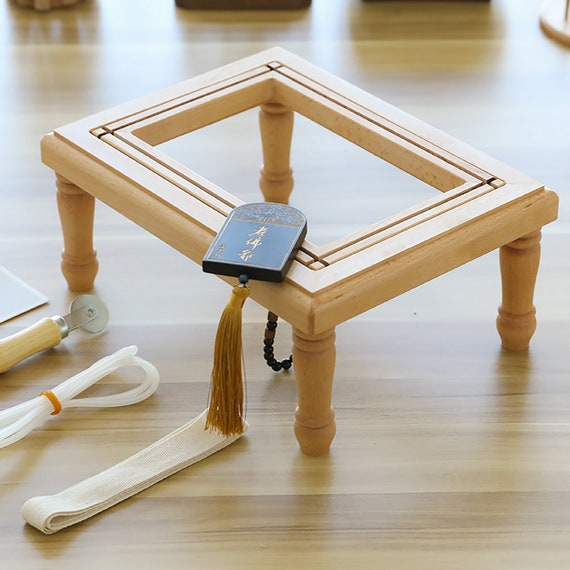 Natural Wood Embroidery Stand Table Stand Holder for Quilting - Etsy