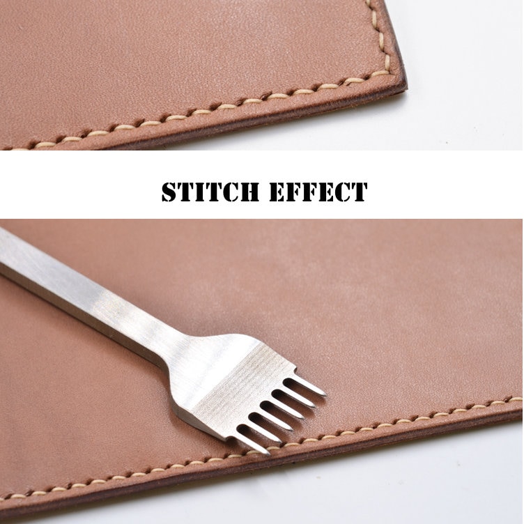 3mm 4mm Leather Prong Punch Tool Set Leather Craft Tool Hole Punches 1 ...