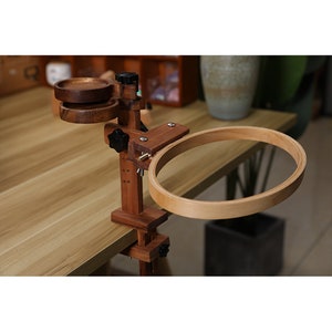 Table-top Embroidery Frame Stand, Wood Cross Stitch Hoop Holder ...