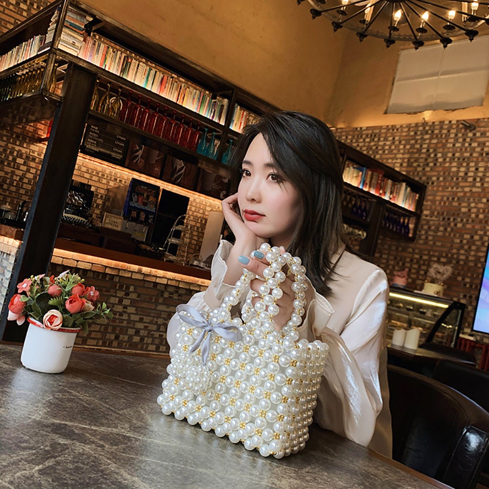 Pearl Beaded Handbags Material Set Pearl Handbags for Women - Etsy
