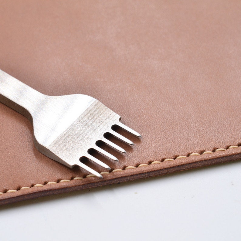 3mm 4mm Leather Prong Punch Tool Set Leather Craft Tool Hole Punches 1 ...