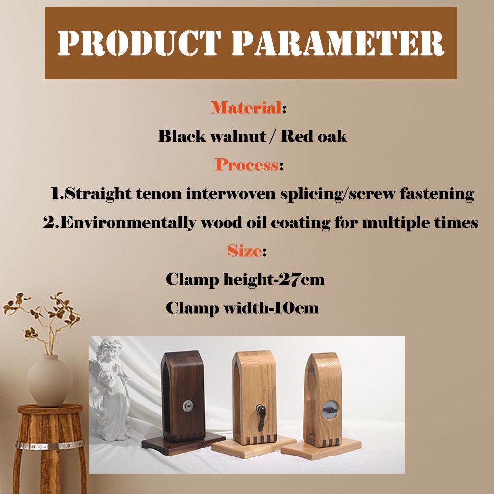 Leather Wooden Sewing Pony Horse Table Desktop Lacing Sewing Clamp for ...