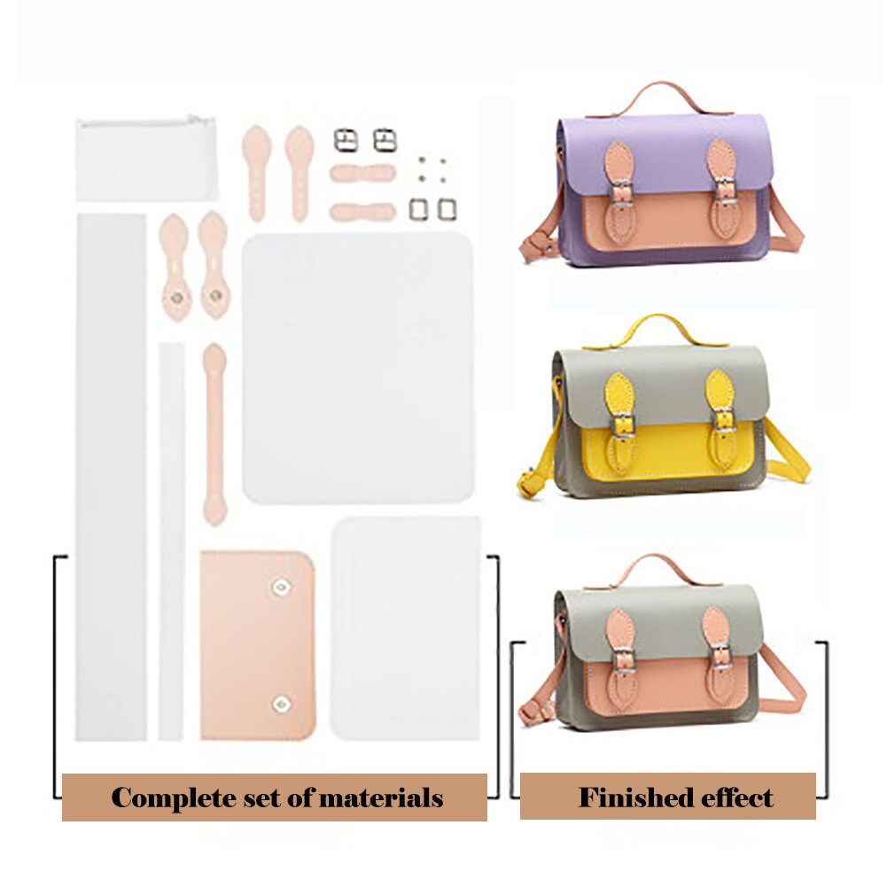 Handmade Bag Making Material Set DIY Crafts Leather Shoulder Bag With ...