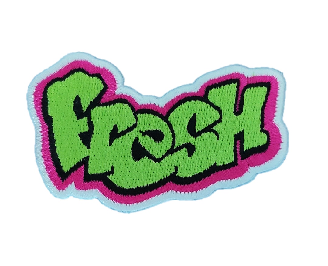 Fresh Patch - 90s Cool Patch - Iron On/sew on - Colorful Embroidered ...